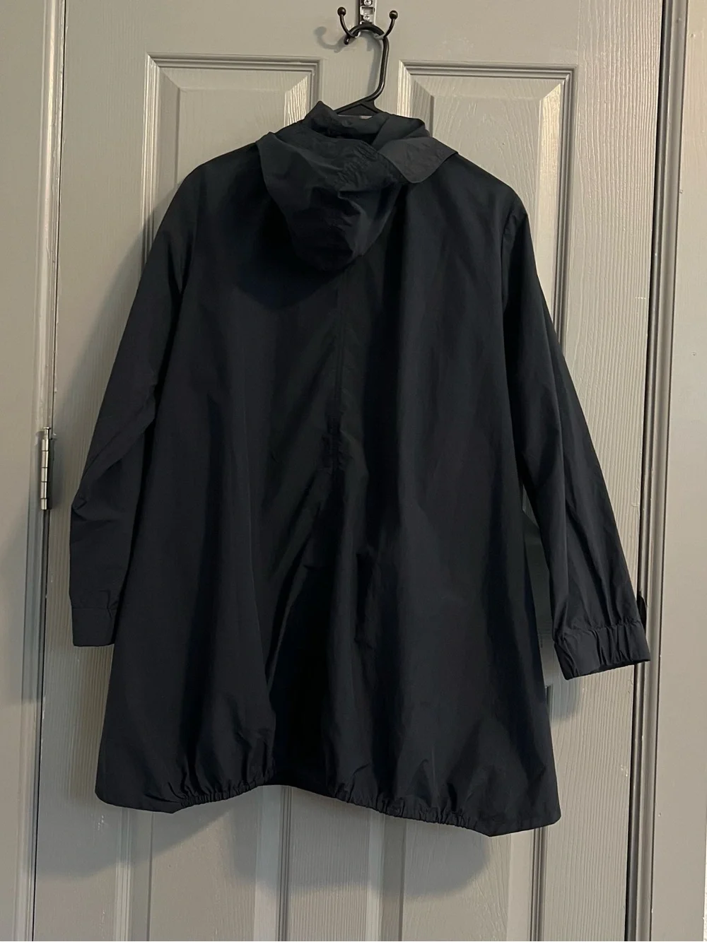 Pure Jill | Jackets & Coats | Pure Jill Womens Black Hooded Trench Coat ...